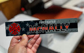FD Customs: Locker Name Plates for Fire Departments