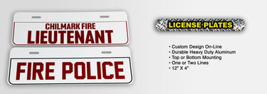 FD Customs: Locker Name Plates for Fire Departments