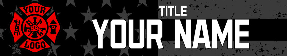 FD Customs: Fire Department Locker Name Plates